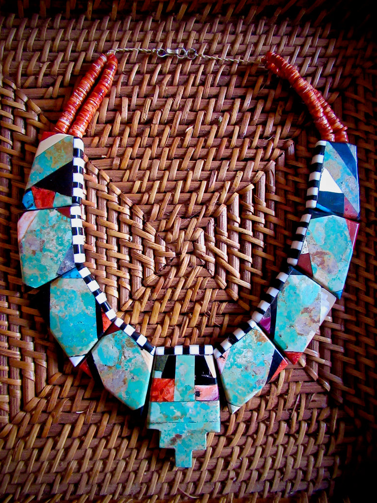 SouthWest Turquoise Mosaic Tile Necklace – Deborah Garner Collection