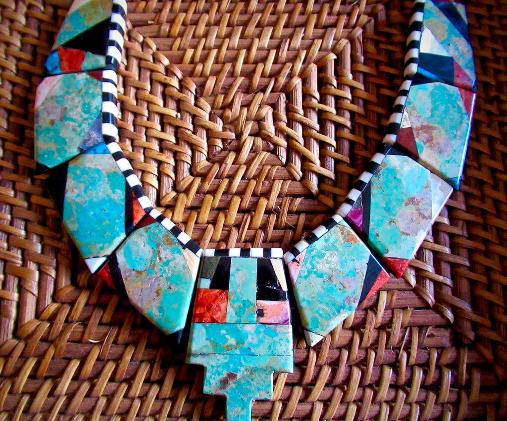 SouthWest Turquoise Mosaic Tile Necklace – Deborah Garner Collection